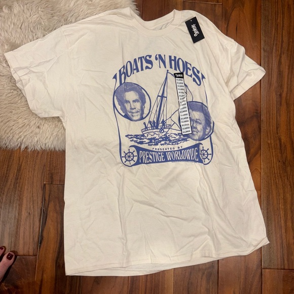 Spencer's | Shirts | Stepbrothers Boats And Hoes White Graphic Tee By ...